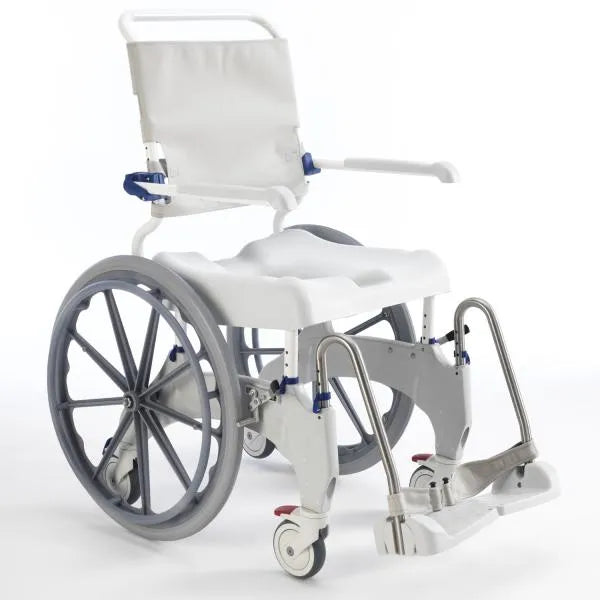 Aquatec ERGO SP Self Propel Shower Commode Chair 330lbs Capacity