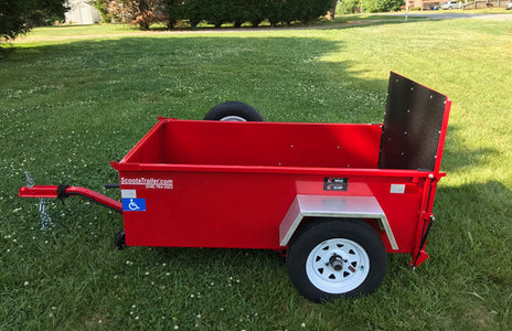 ScootaTrailer Pull-Behind Trailer for Mobility Scooters Wheelchairs