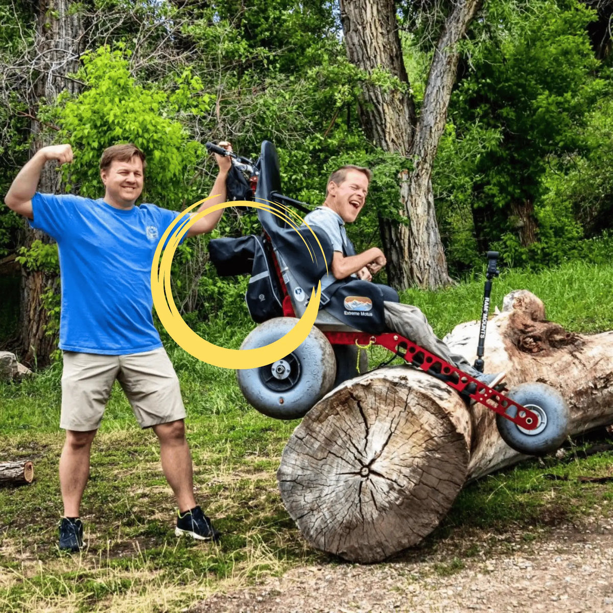 Extreme Motus Emma X3 All Terrain Wheelchair - Large Pannier (Rear bag