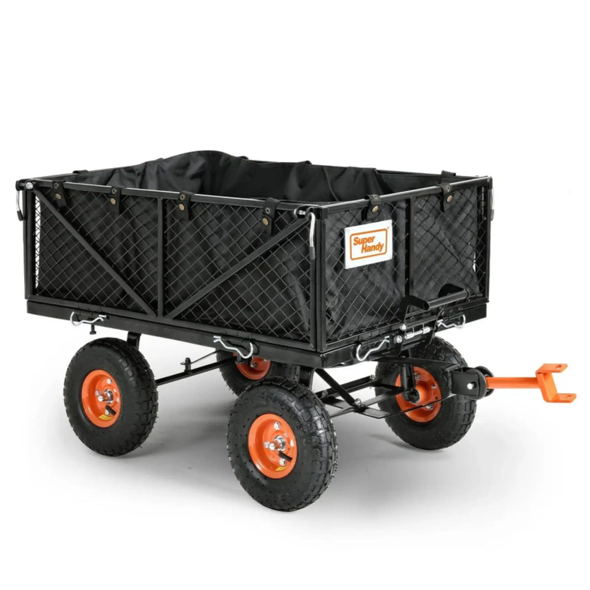 SuperHandy Heavy-Duty Towable Garden Cart with Quick Dump System – 660
