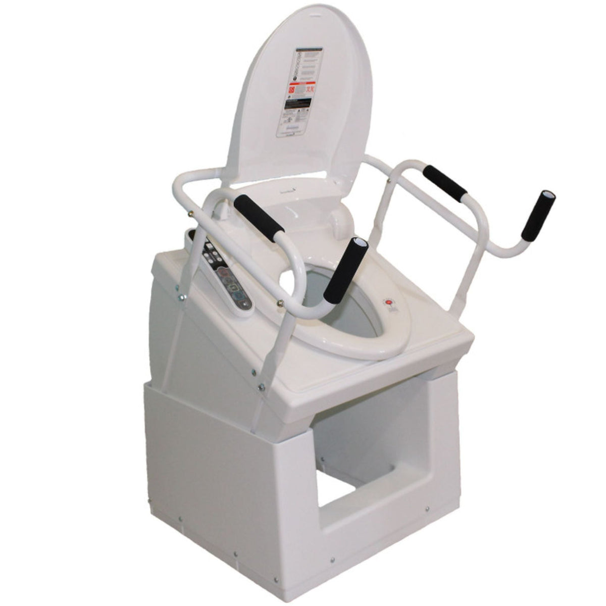 Powered Toilet Lift Chair with Heated Bidet Seat